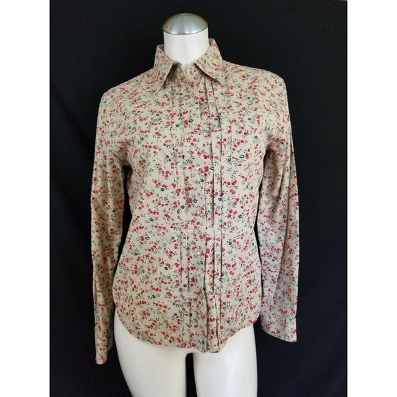 Ralph Lauren | Tops | Ralph Lauren Size S Snap Front Blouse | Poshmark